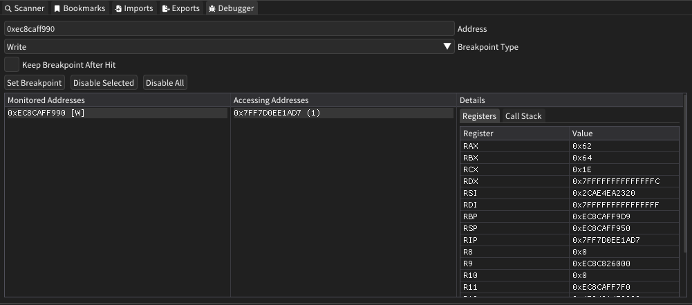 Debugger - Memril Documentation