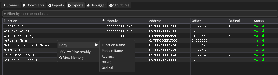 Exports - Memril Documentation